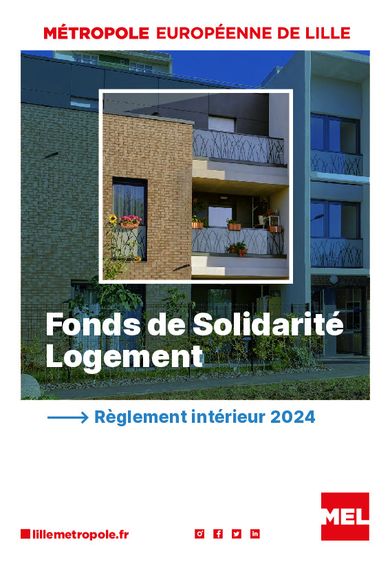 Règlement Règlement Intérieur FSL 2024 | Métropole européenne de Lille